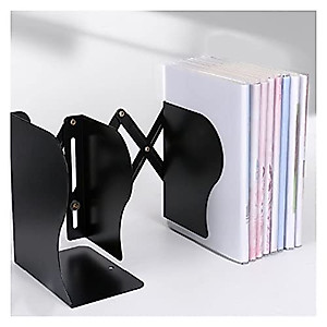 Bookends Extension Adjustable Metal Bookends Heavy Duty Book Desktop File Folder Retractable Stand Bookshelf Rack Holder Bookend bookends