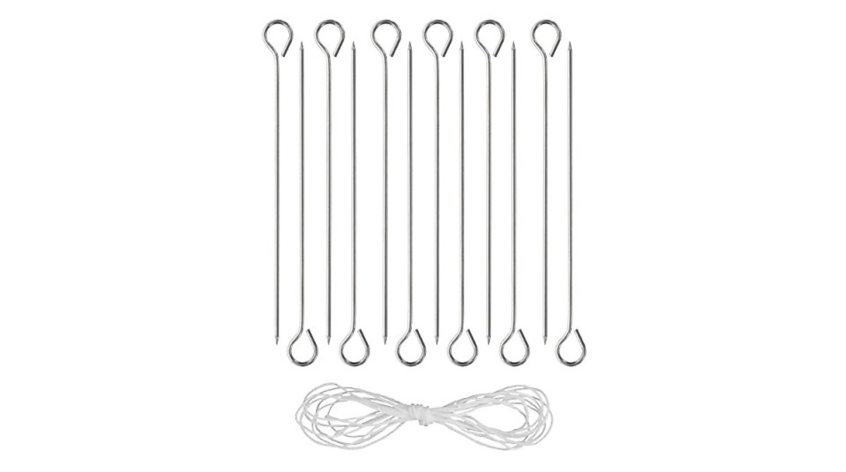 Ram-Pro Poultry Lacing Kit with Stainless Steel Skewers - Perfect for ...