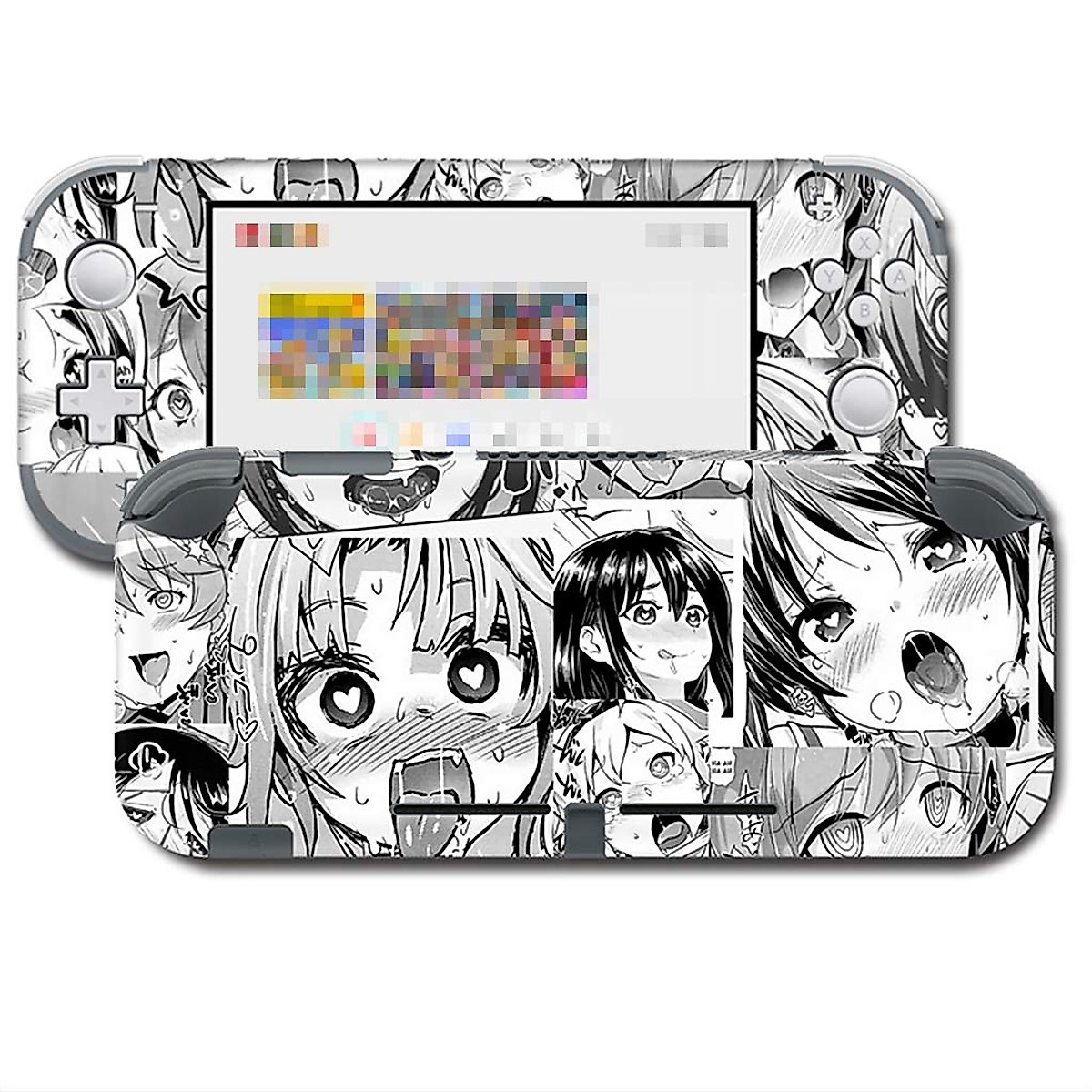 GilGames Decals Vinyl Skin Protector for Nintendo Switch Lite, Full Set Cover Game Wrap Stickers Protective Faceplate Console Dock