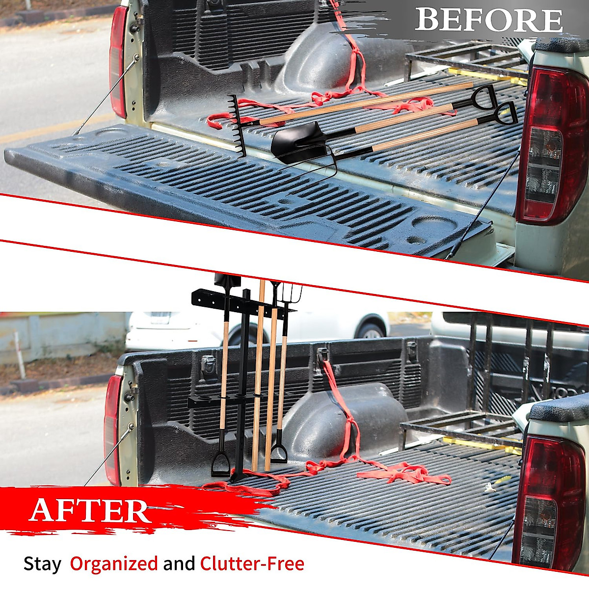 Trailer Racks for Lawn Equipment, Trailer Tool Rack Shovel Holder for ...
