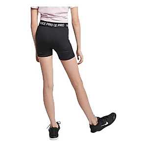 Nike Pro Big Kids' (Girls') Shorts (Black, S)