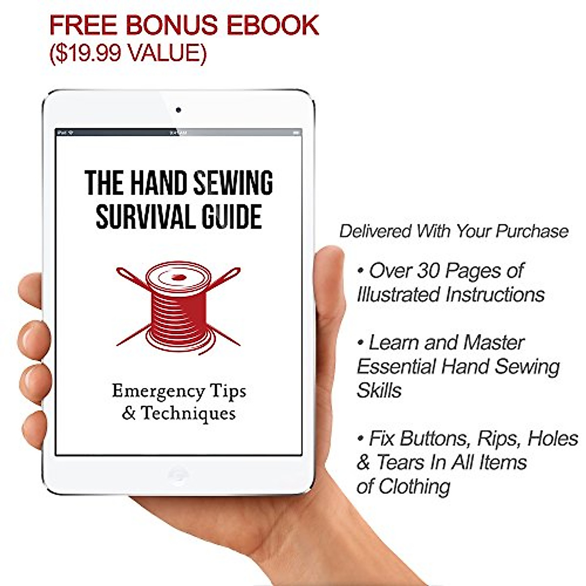 Craftlab Best Mini Sewing Kit with Sewing Survival Ebook, 78 Emergency Accessories For Home, Travel, Emergency