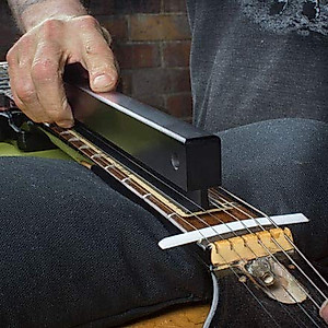 Guyker Aluminum Fretbar Understring Leveler - 4.5” Fret Sanding Leveling Beam File Bar Luthier Tool for Guitar & Bass Repair & Maintenance CNC Machined (1 Piece, 114mm Length)