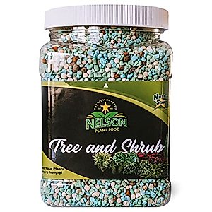 Nelson - Trees, Shrubs, & Evergreens Plant Food for In-Ground, Containers, & Patios, Granular Fertilizer, NutriStar 21-6-8 (4 lb.)
