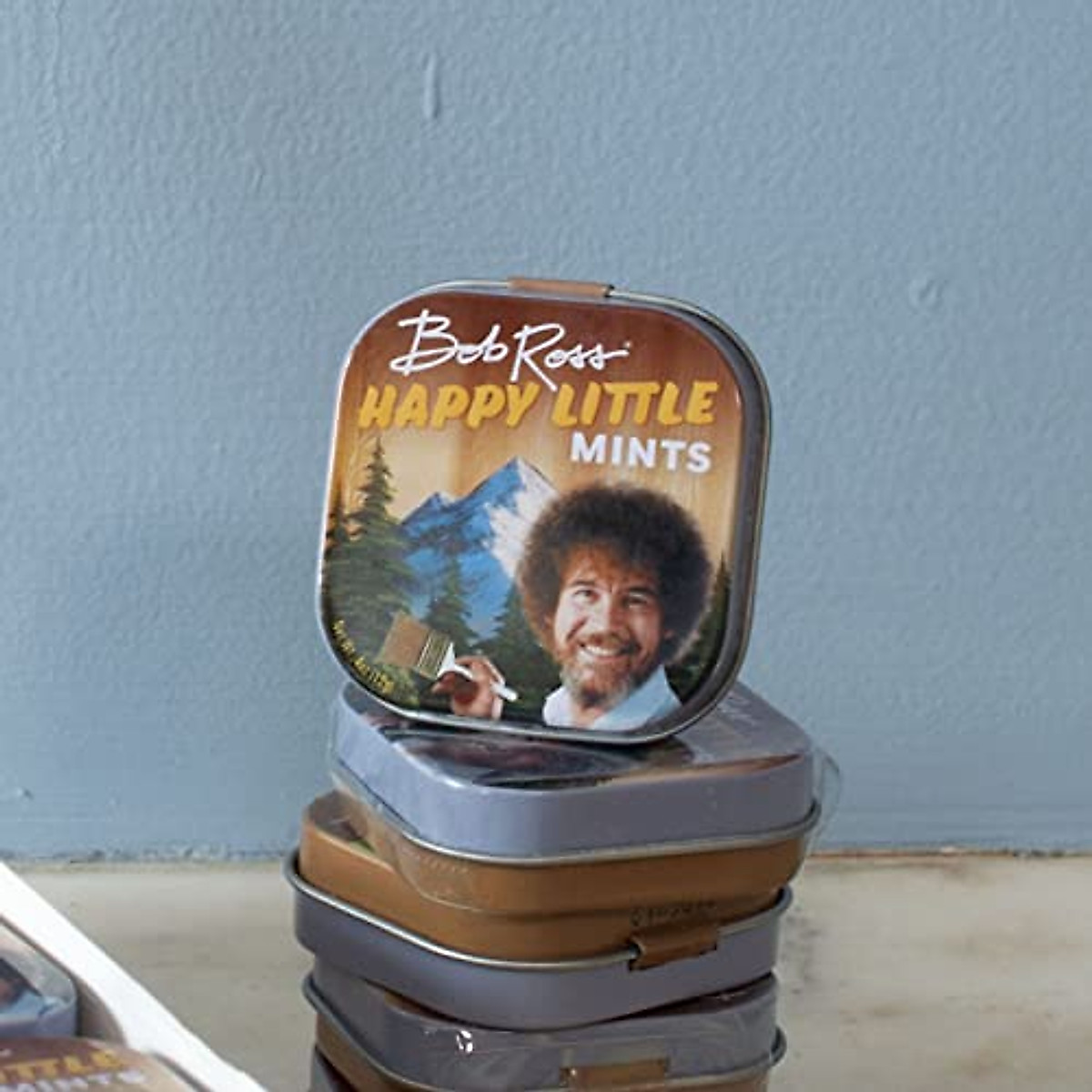 The Unemployed Philosophers Guild Bob Ross Happy Little Breath Mints - 1 Tin, Net Wt .4oz (12g)