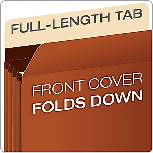 Pendaflex Expanding Accordion File Pockets, Extra Durable, Expands 5.25", Letter Size, Reinforced with Dupont Tyvek Material, 10/Box (15422)