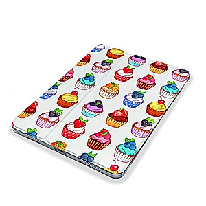 Cute Cake Cupcakes Sweets case Compatible with iPad Mini Air Pro 7.9 8.3 9.7 10.2 10.9 11 12.9 inch Pattern Cover New 2022 2021 Trifold Stand 3 4 5 6 7 8 9 Generation 500 (12.9 iPad Pro 3/4/5 gen)