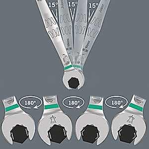 Wera 05020241001 6003 Joker 8 Imperial Set 1 Combination Wrench Set, Imperial, 8 Pieces