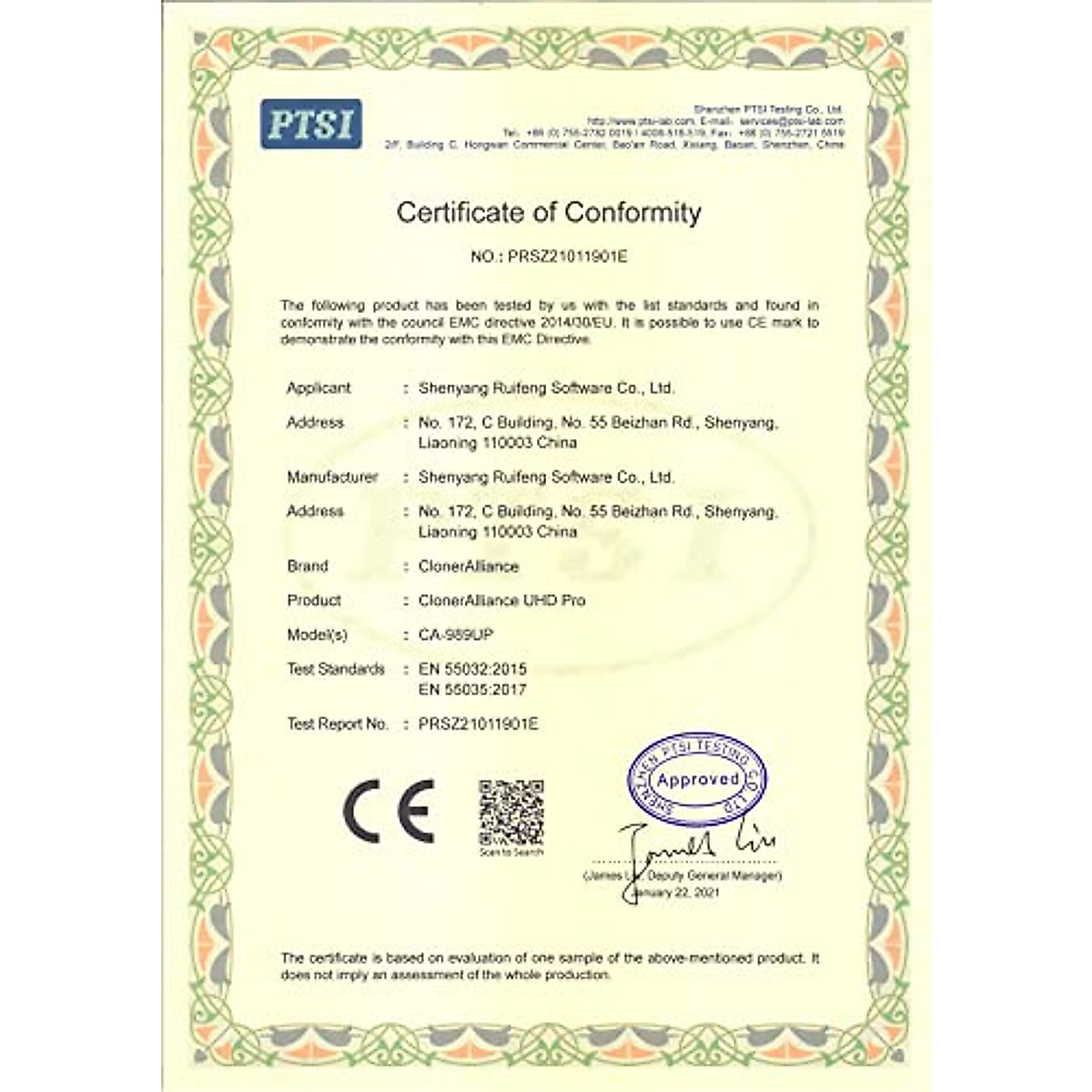 ClonerAlliance UHD Pro, 4K Video Recorder, HDMI Capture DVR with H.265/H.264 Codec, Cinematic 4K@24fps Recording(Up to 4K@30fps), No PC Required.