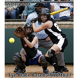 Go Ho Eye Black,Eye Black Stick for Sports,Easy to Color Black Face Paint Eye Black Football/Baseball/Softball,Football Stick Sports Eye Black Stick,Black Eye Makeup,1PC