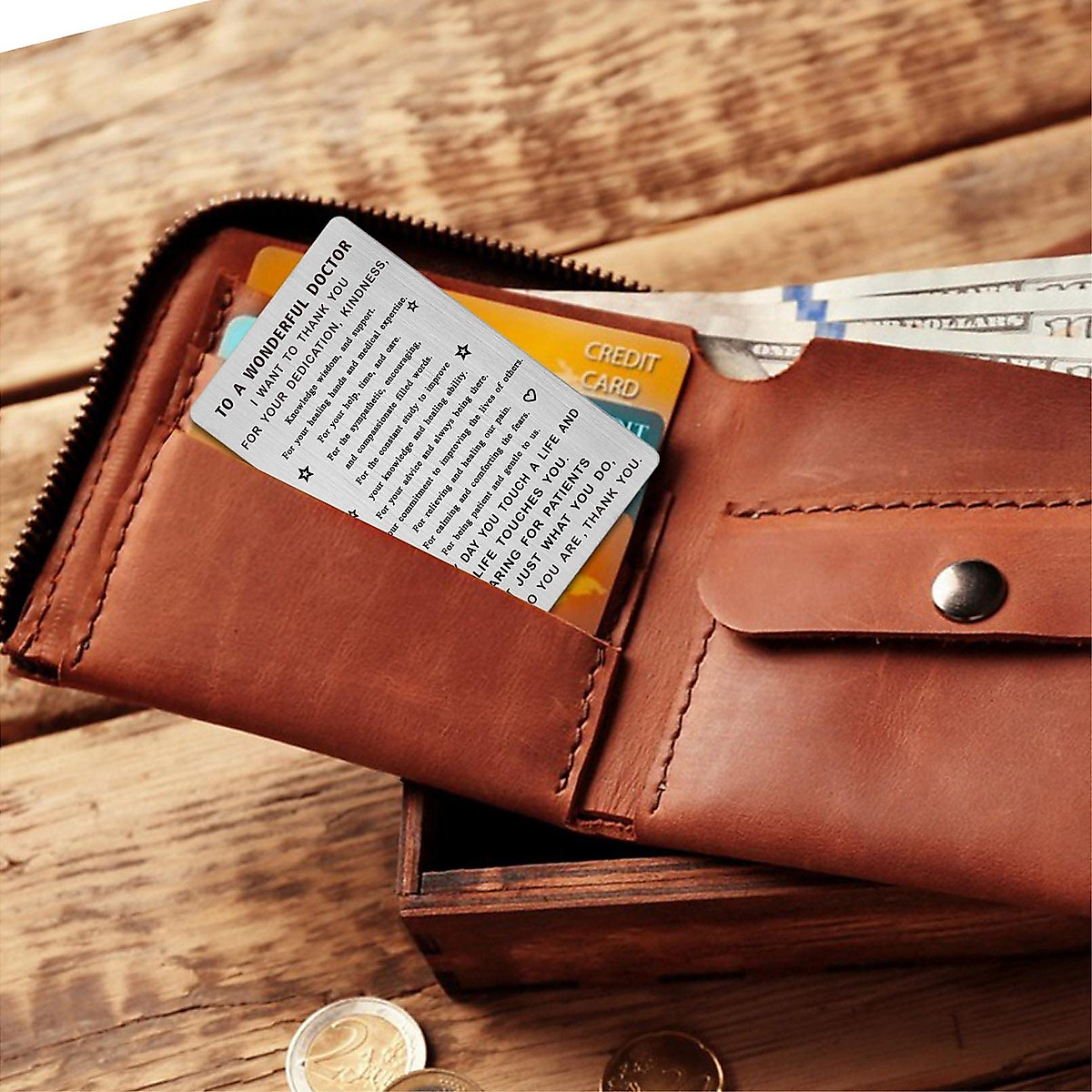 BAZLJY Doctor Appreciation Gifts, Thank You Doctor Card, I want to thank you for your dedication, kindness, knowledge wisdom, and support