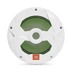 JBL MS10LW - Two OEM Replacement Marine 10 Inch White Subwoofers with RGB LEDs - 4-Ohm