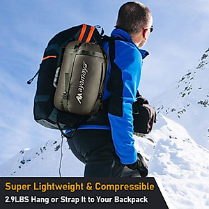 AYAMAYA Single & Double Hammock Underquilt Full Length Big Size Under Quilts for Hammocks, Camping Backpacking Essential, Winter Cold Weather Warm UQ Blanket Bottom Insulation