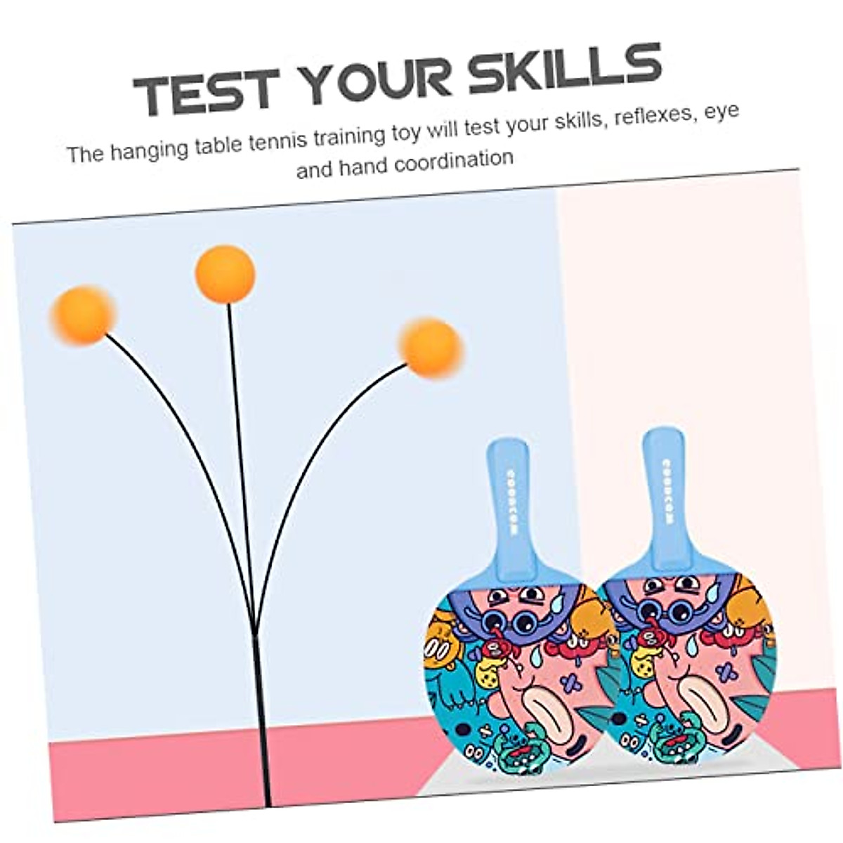 BIUDECO 1 Set Table Tennis Trainer Practice Tool Table Tennis Practicing Toys Pong Training Device Indoor Game Toys Sports Plaything Portable Table Tennis Household Suit Abs Child