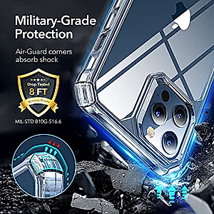 ESR for iPhone 12 Pro Max Phone Case, Military-Grade Protection, Shock-Absorbing Corners, Scratch- and Yellowing-Resistant Hard Back, Phone Case for iPhone 12 Pro Max, Air Armor Case, Clear
