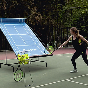 Ksports Tennis Rebounder Net with Carry Bag, Blue