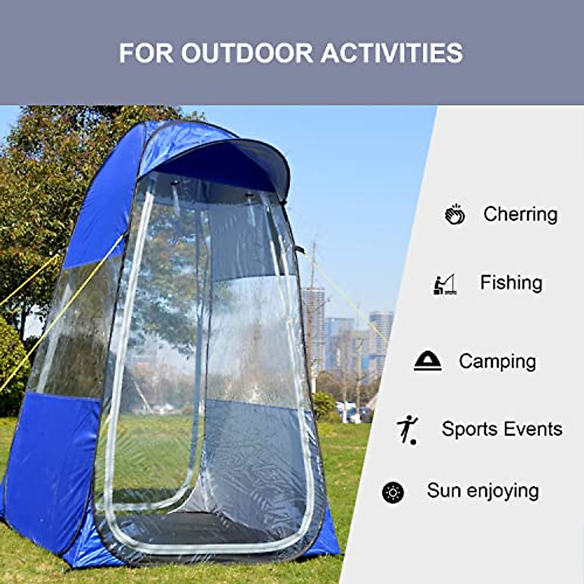 Sports Tent Weather Proof Pod, Pod Soccer Tents for Parents, Portable Pop Up Shelter Cold