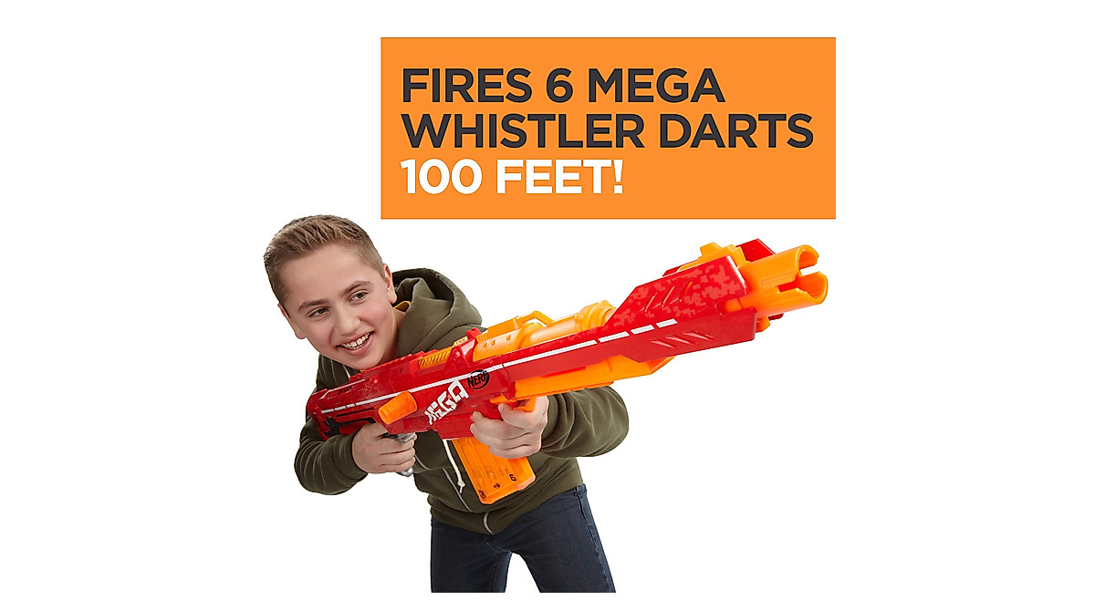 Nerf Centurion Mega Blaster: 100-Ft Range & Bipod for Accuracy