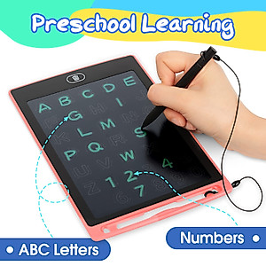 ABC Learning for Toddlers, Montessori Alphabet Number Tracing Toys, Handwriting Practice for Preschool 4 5 6 Years Old Kids, LCD Writing Tablet, Letter Tools Educational Learning Toys
