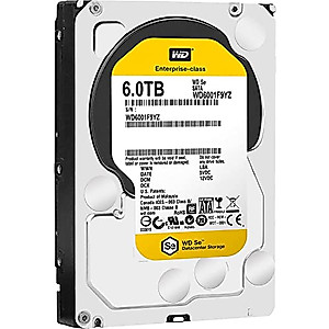 WD Se Datacenter Capacity HDD 6TB 7200 RPM SATA 6Gb/s 128MB-Cache 3.5-Inch Enterprise Hard Disk Drive - WD6001F9YZ (Renewed)