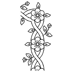 Quilting Creations Flower Border Quilt Stencil