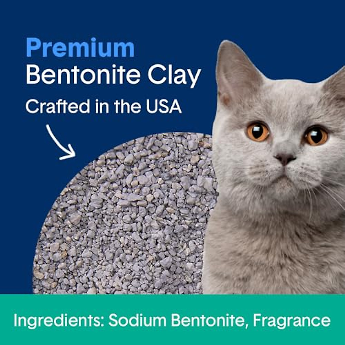 Boxie® Gently Scented 30 Day Natural Odor Control Cat Litter, 40lb Clumping Clay Kitty Litter
