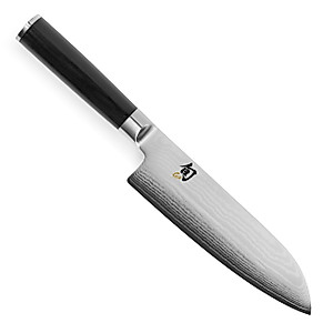 Shun Classic 7 inch Santoku Knife, Handcrafted in Japan, DM0702