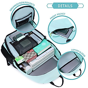 Lohol Lightweight & Casual Daypacks for Men, Women & Students, Perfect Daily Backpack for School, Work, and Travel (Dark blue)