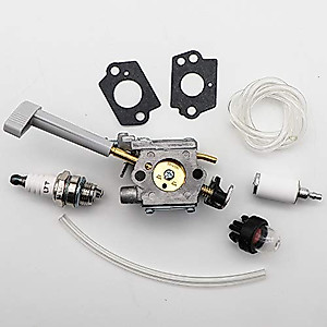 kipa Carburetor 308054079 for Ryobi RY08420 RY08420A Backpack Blower BP42 530069247, with Mounting gaskets Fuel Filter New Spark Plug Fuel Lines Prime Bulb, Durable Fuel Carburetor mantience kit