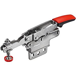BESSEY STC-HV20 Horizontal Auto-Adjust Toggle Nickel Plated Clamp Vertical Flange, Silver