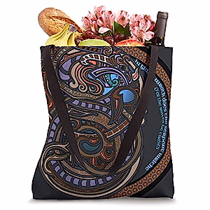 Norse Art Viking Myth Ragnarok Jormungand Midgard Serpent Tote Bag