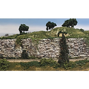 Woodland Scenics WC1248 Universal Rubber Mould Rock Wall (L x W) 266 mm x 127 mm Black