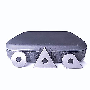 Spealloy Carbide Paint Scraper Replacement Blades Round, Triangular and Drop Shaped Scraper Blades Fits BAHCO 625 Hand-hold Scrapers, for Removing Paint Glue Varnish Rust,3pcs/set