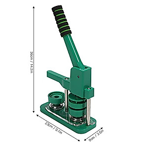 Button Maker Machine 44Mm DIY Card Press Machine Cutter Pens Color 100 Sets Badge Machine Portable Plastic Iron Consumables Button Making Machine Badge Maker Machine Button