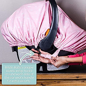 Car Seat Covers for Babies Girls Car Seat Canopy Stroller Cover for Spring Autumn Winter Car Seat Cover Infant Girl Babies Stretchy and Kick Proof with Net Multi Use Soft & Breathable