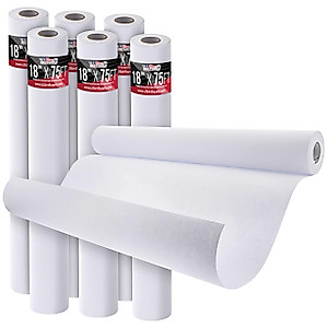 U.S. Art Supply Children's Kids Easel Arts and Crafts Paper Rolls 18" x 75' (6 Rolls) - Easel Replacement Rolls, Whiteboards, Crafting Activity, Painting - Kids Learn to Paint, Draw, Write, Have Fun