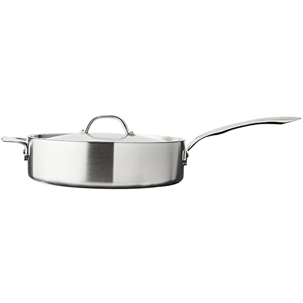 Viking Culinary Professional 5-Ply Stainless Steel Sauté Pan, 6.4 Quart, Silver