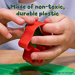 READY 2 LEARN Dough Roller and Cutters - Set of 17 - Dough Tools for Kids Ages 18m+ - Art Accessories for Pottery and Dough - Roll, Cut, Mold and Play