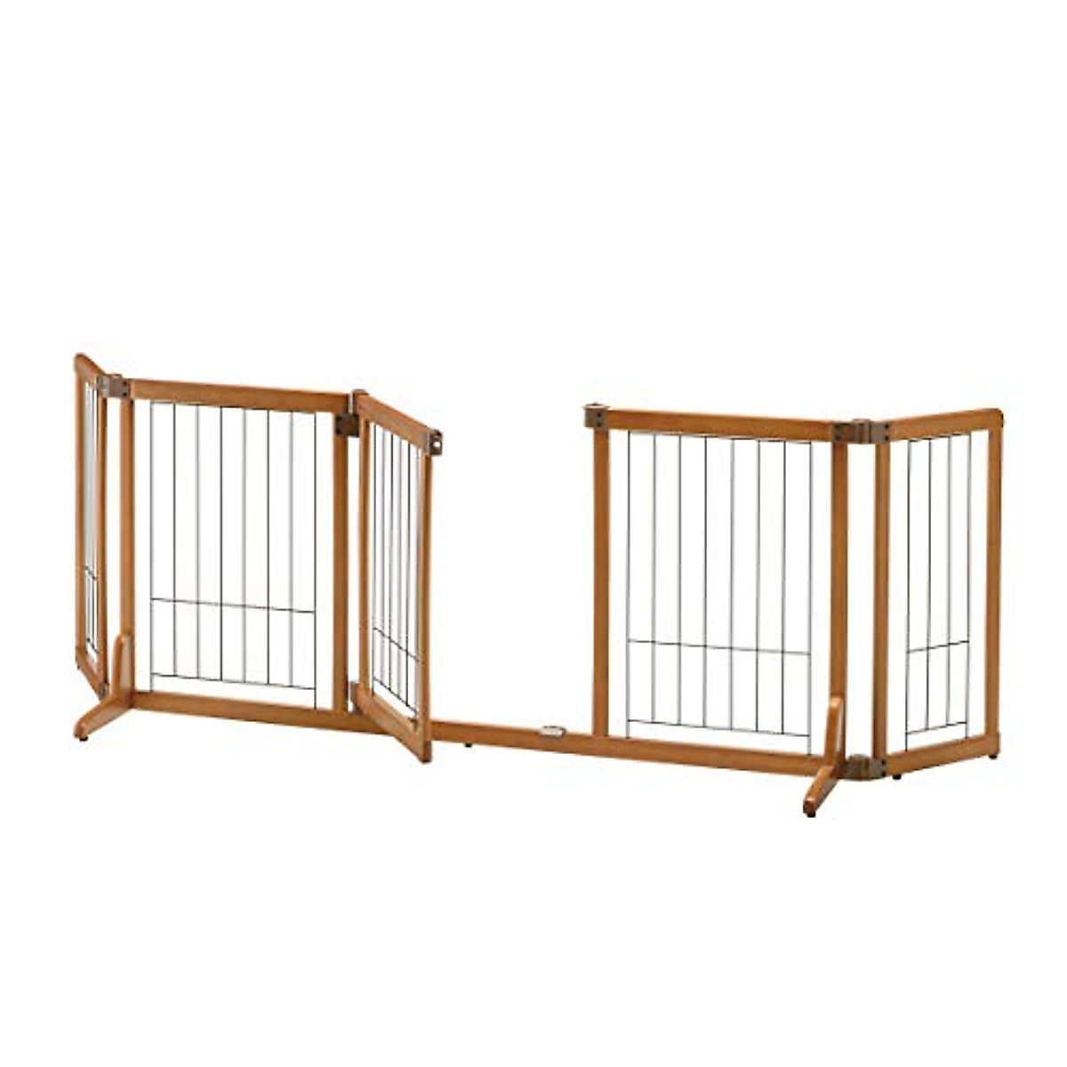 Richell Wide Premium Plus Gate Mini, for Small Dog, Fit Openings from 55” to 72” Wide