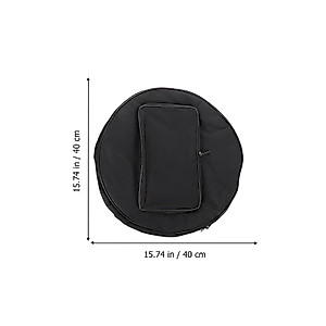 Padded Portable Snare Drum Case, 13-14 Inch Snare Drum Carrying Backpack with Shoulder Strap and Carry Handles, Drum Bag Case for, Storage And Transport (Black)