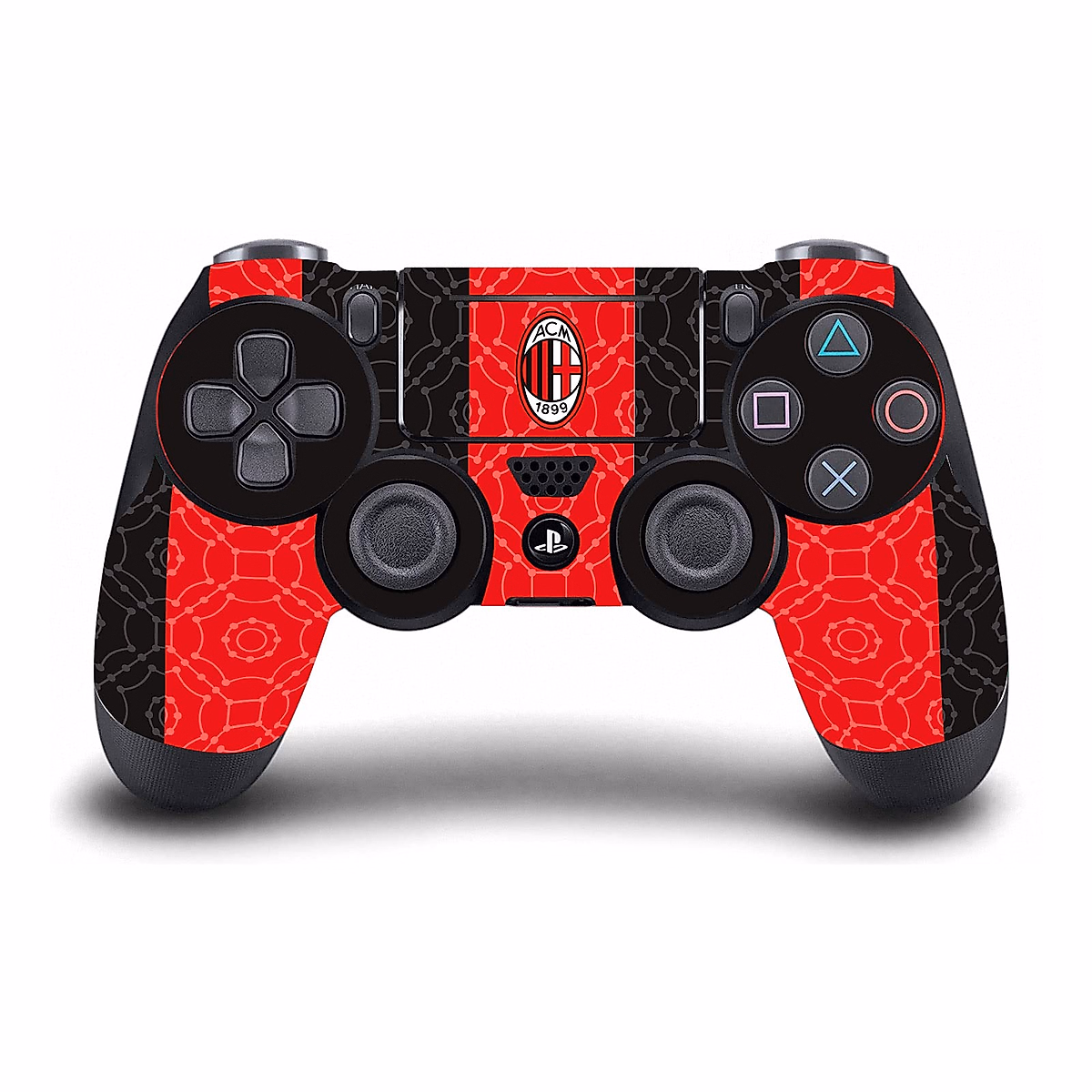 Head Case Designs Officially Licensed AC Milan Home 2020/21 Crest Kit Vinyl Sticker Gaming Skin Decal Cover Compatible with Sony Playstation 4 PS4 DualShock 4 Controller