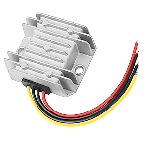 DROK Boost Buck Converter 9V-36V to 12V 5A 60W Aluminium Shell Waterproof Auto Step Up Down Voltage Regulator 12V Volt Transformer for Car Audio Solar Power System LCD Television LED Display Screen