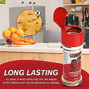Fruit Fly Trap - Fly Devil - for Indoor Fruit Fly Use - Non-Toxic (2-Pack) Traps Fruit Flies - Fruit Fly Killer