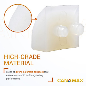 Canamax Premium AXV414P AXV014P Pool Vac Pool Cleaner Pod Shoe - Replacement for Hayward Navigator and Pool Vac Vacuum Pool Cleaners - Pack of 8