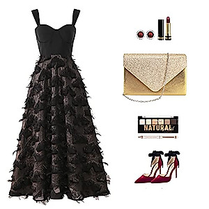 U Scinan Ladies Sparkly Purse Evening Clutch Bags Wedding Prom Party Envelope Crossbody Handbag