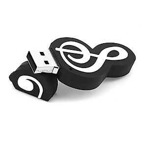 Usbkingdom 64GB USB 2.0 Flash Drive Cartoon Musical Note Shape Pen Thumb Drives Memory Stick Flashdrive Data Storage for Music Fans