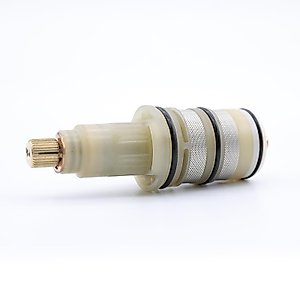 Thermostatic Valve Cartridge Fits Moen 147208 Repair Kit, Faucet Cartridge Replacement Parts, for Danzig Da507874 and Kohler Thermostatic Valve Replacement Parts, Brass Adapter