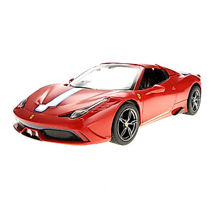 PowerTRC 1:14 Remote Conrol Ferrari 458 Speciale with Functional Convertible Top | RC Electric Hobby Racing Car for Boys, Girls & Adults (Red)