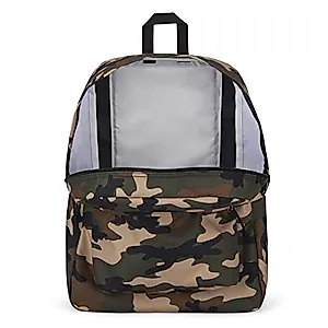 JanSport SuperBreak One Backpacks - Durable, Lightweight Bookbag with 1 Main Compartment, Front Utility Pocket with Built-in Organizer - Premium Backpack, Buckshot Camo