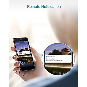 Smart Door Sensor 2 Pack, TESSAN WiFi Window Contact Sensor Work with Amazon Alexa, Google Assistant, No Hub Required, Trigger Phone Notification, Phone Alarm, Programmable with Smart Life Devices